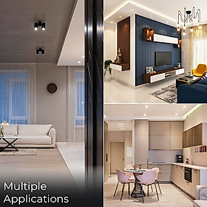 6 Pack GU10 LED Bulb 9W 800 Lumens, 5000K Daylight Bright White, 110V Spotlight (60W Incandescent Replacement)