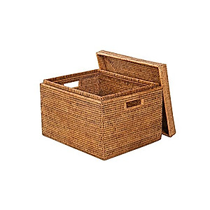Kouboo La Jolla Rattan Box, Honey-Brown