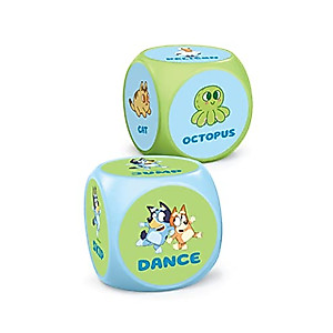 BLUEY Wackadoo Dice Imagination Act Out The Action Game | Family Game Night for All Ages | Creative and Engaging Fun for All Featuring Bluey and Bingo with 36 Unique and Silly Combinations