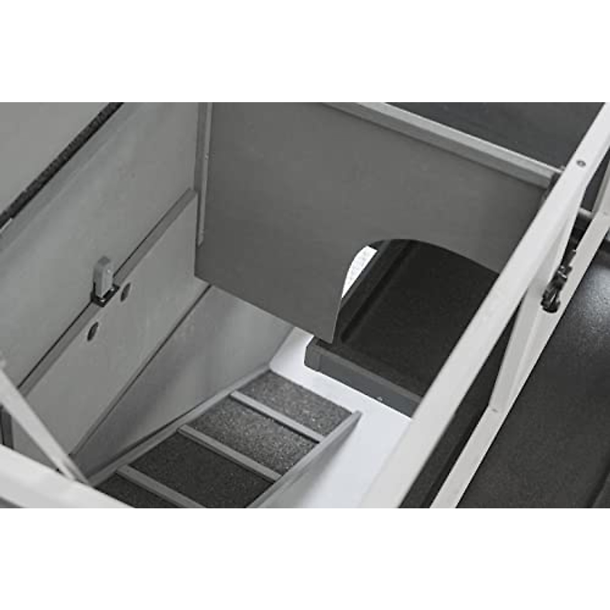 Evedy Wooden 2-Layer Pet House with Easy Clear Tray,Rabbit Bunny Hutch Chicken Coops Dog Cage,Dark Gray, 36''L X 17.7''D X 31.9''H