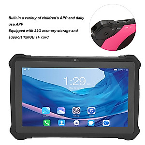 Childrens Tablet 7 Inch IPS HD Big Screen 10 100-240V Dual Speakers Dual Camera Childrens Tablet for Boys and Girls (US Plug)