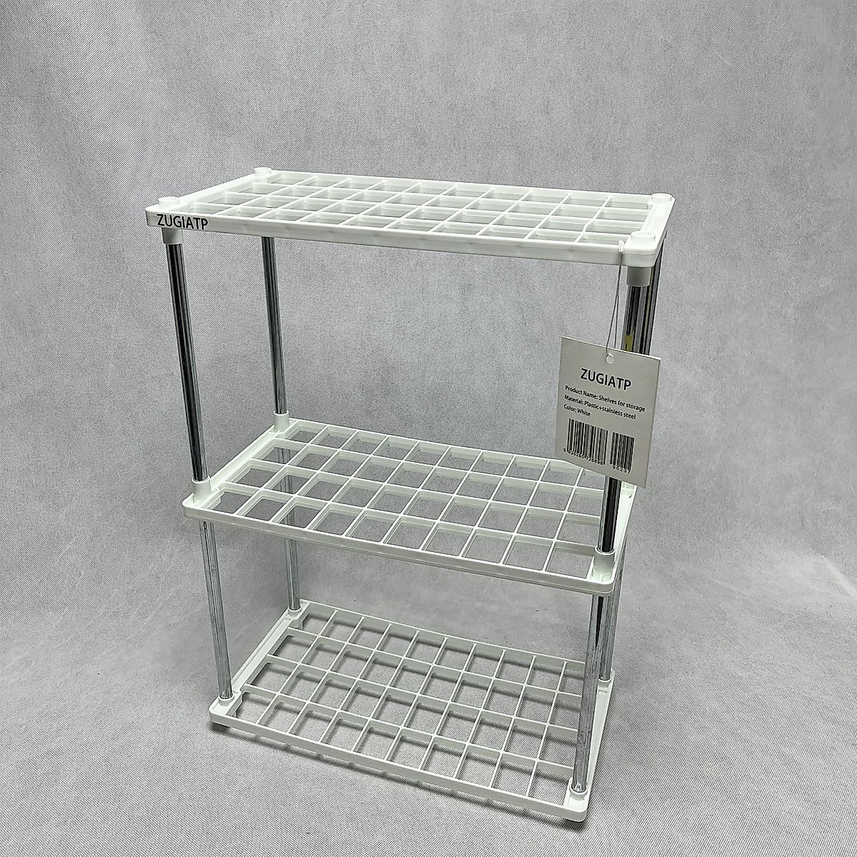 ZUGIATP Shelves for Storage, Heavy Duty Storage Shelving Unit (250 lbs Loading Capacity per Shelf), Steel Organizer Wire Rack, Black