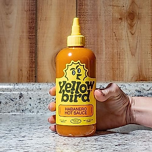 Yellowbird Classic Habanero Hot Sauce 19.6 oz. Tabletop Size (Medium Hot | 1 Bottle | Made in Texas)