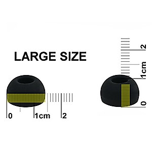 12pcs (ALL-B) 4S / 4M / 4L Replacement Ear Adapters Earbuds Ear Tips Set Compatible with Sennheiser IE Series, CX Series, CXC Series, CXL Series, OCX Series, MM Series In Ear Earphones / Headphones