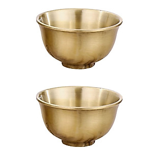 Cabilock Golden Tea Drinking Mug Bronze Chinese Tea Cup Vintage Tea Cup Asian Wine Cups Tea Serving Cup Retro Water Cup for Home Kitchen Party Golden Round Tea Tumbler