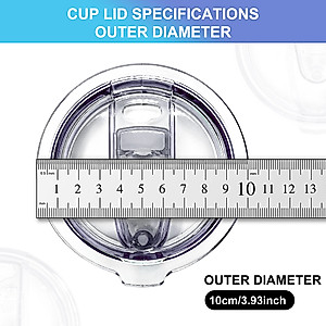 30 OZ - 2 Replacement Lids for Yeti Tumblers-3.7 to 3.74 INCH Diameter - Spill Proof Lids- Tumbler Lid for Yeti Tumbler 30 oz, Replacement Lids for Stainless Steel Tumbler Travel Cup, Yeti cup lids