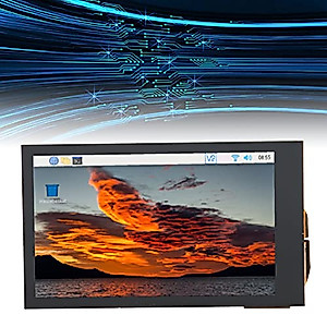Bewinner Touch Screen Monitor,3.5 Inch Capacitive Touch Screen, 5 Points LCD IPS Dimmable Portable Monitor,170 Degrees Angle Touch Screen with USB Interface for RasPi