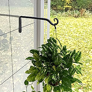 Gtongoko 6-10-15 Inch Sturdy Hanging Plant Bracket - Decorative Plant Hanger for Hanging - 2 Pack (10 Inch)