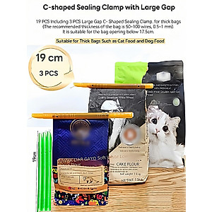 16 PCS-Bag Clips, Reusable Clip Clip, Sealer,Waterproof Seal on Food Storage Bags,Food Clip Set for Kitchen Storage, Magic Bag Sealer Stick,Food preservation seal lock,Multicolor (Pink)