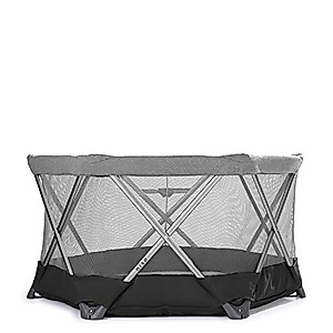 born free NISA-Playard - Easy Pop Open Portable-Playard with Oversized Canopy, Padded Floor and Machine Washable Fabrics