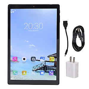 10in Tablet, 2.4G 5G Dual Band Tablet PC 8 Core CPU for Students (US Plug)