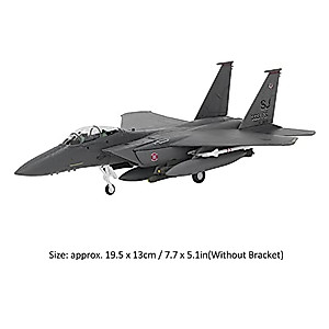 Rushbom 1:100 Airplane Scale Fighter Aircraft Model Highly Simulated Alloy Planes Model for Collection Decoration