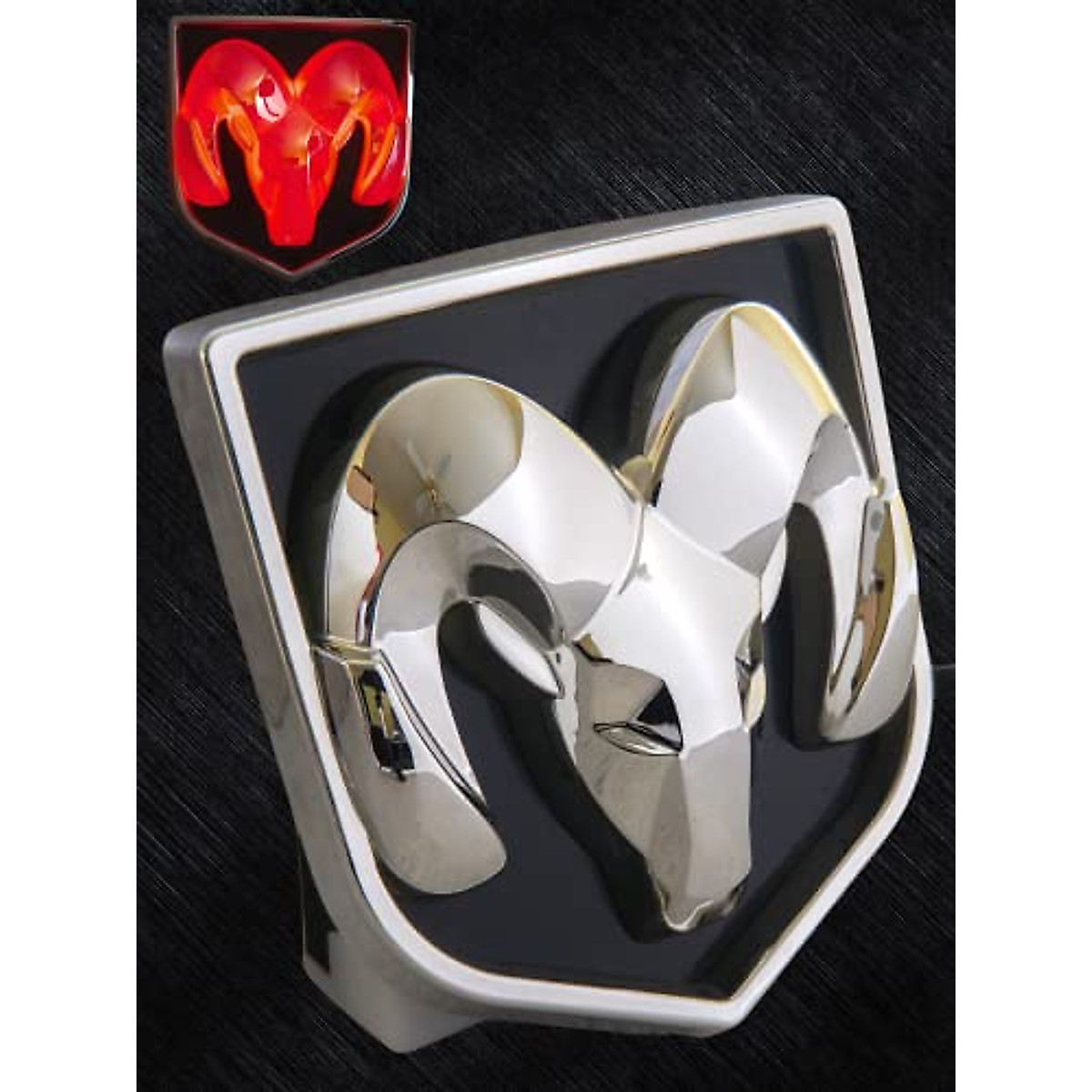 Autogem LED Light Hitch Receiver Covers Officially Licensed Hitch Cover (Chrome)