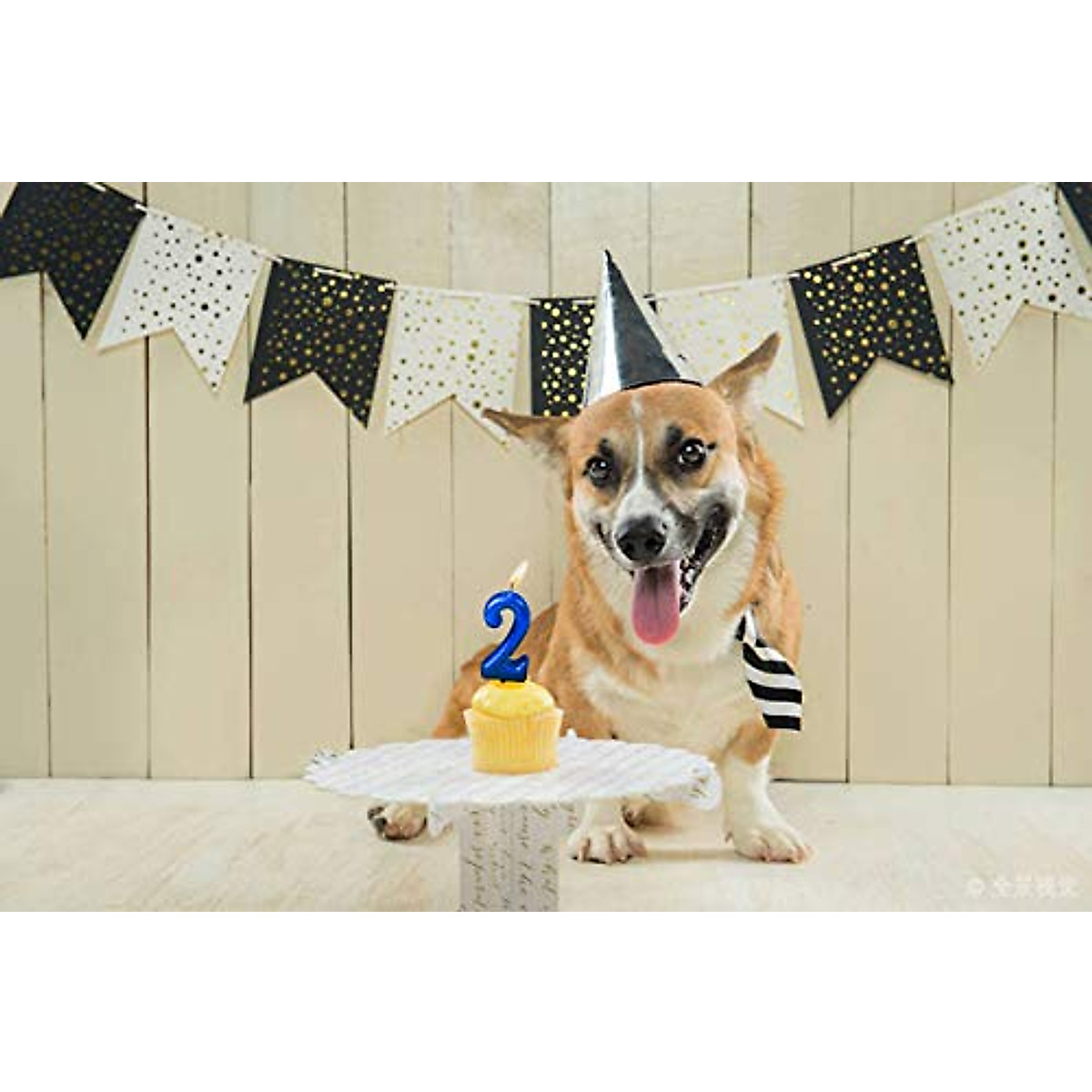 NEWCANDLE Blue Birthday Candles 5 Candle 5th Five Years Cake Bady Roman Numberal Cool Number Candle No 50 51 52 53 54 55 56 57 58 59