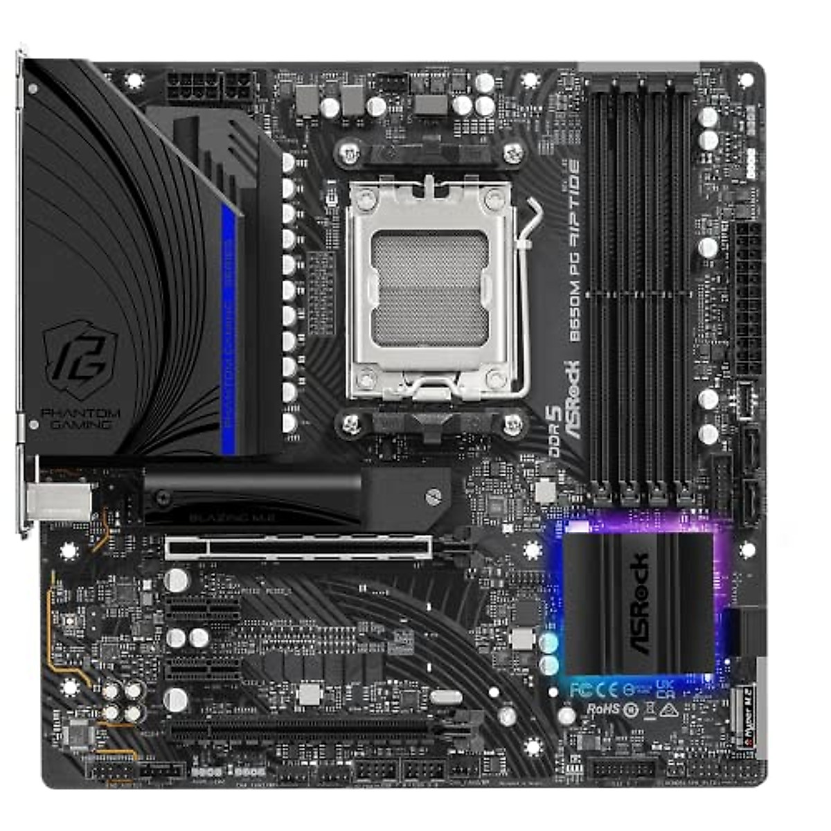 ASRock B650M PG Riptide AMD Ryzen 7000 Series Processors Motherboard