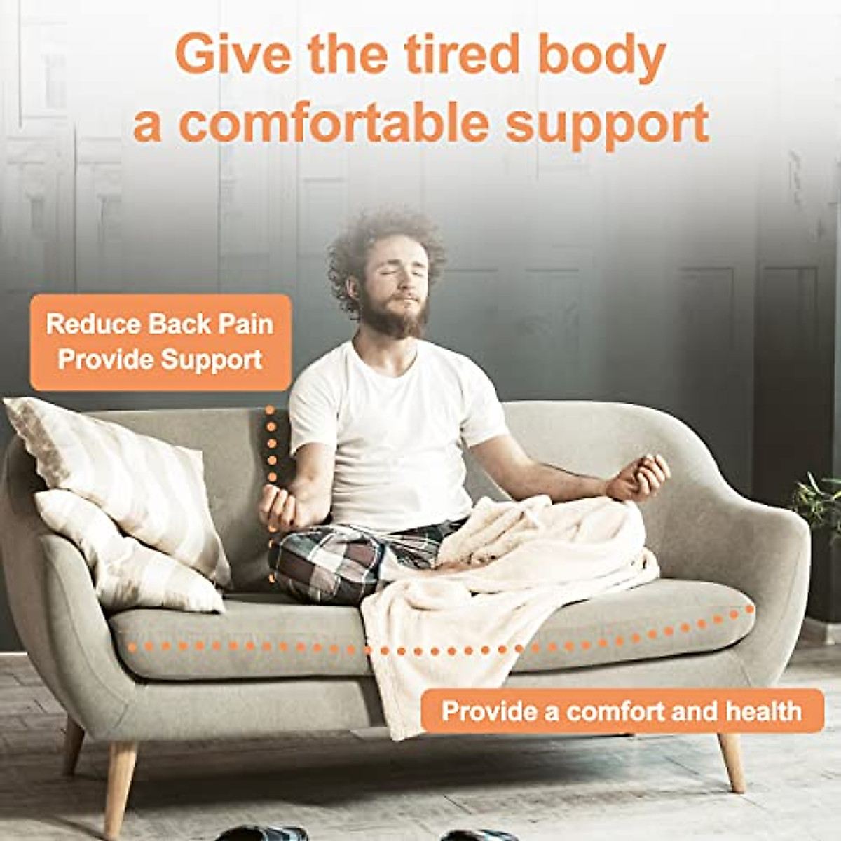 MAXTID Two Seat Cushion Support Saver 44" x 17" Furniture Cushion Support Insert for Couch Pillows Sofa Cushion Support Board