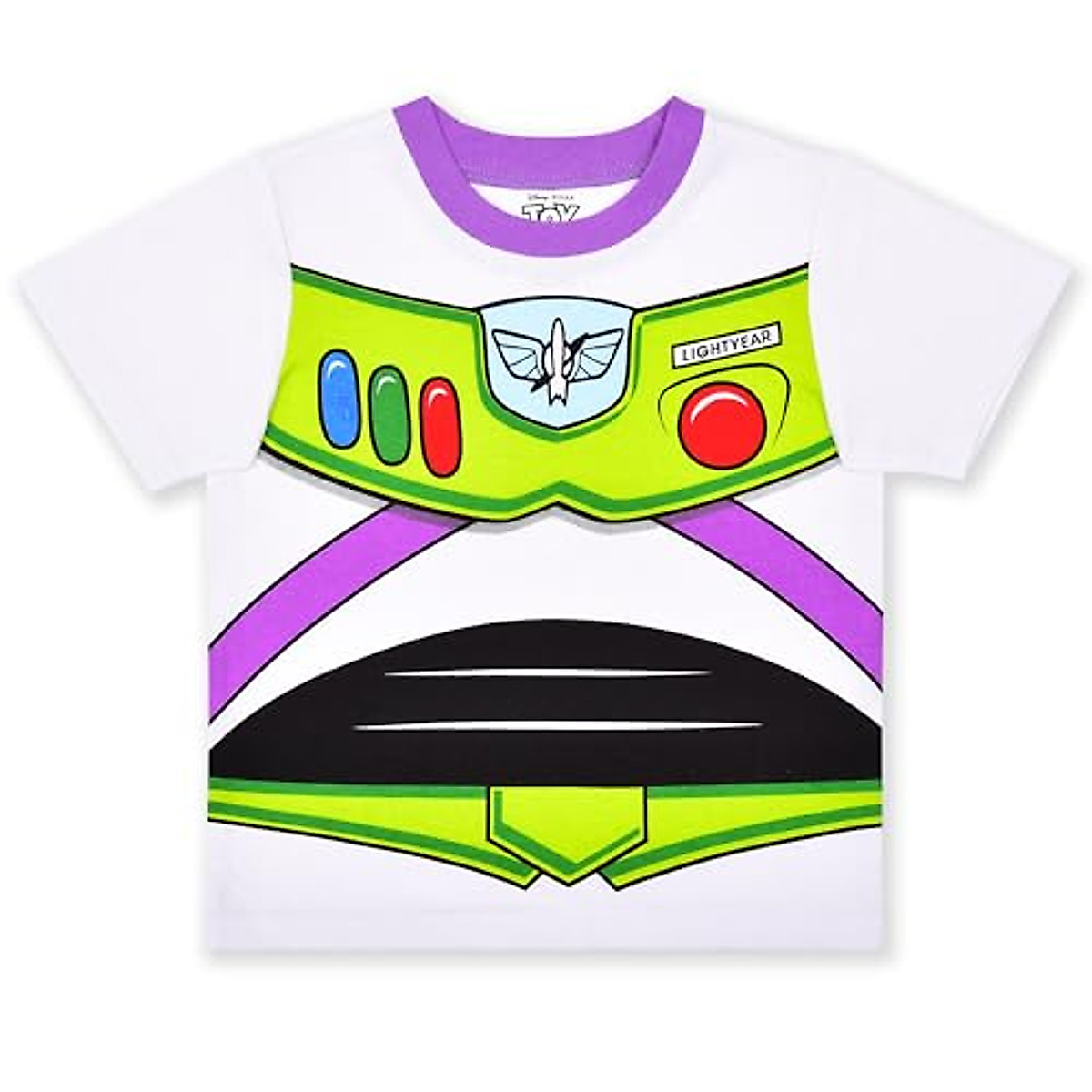 Disney Toy Story Woody and Buzz Lightyear Boys Short Sleeve T-Shirt and Pants Set for Toddler and Little Kids