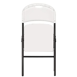 Amazon Basics Folding Plastic Chair, 350-Pound Capacity, White, 2-Pack