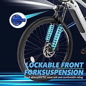 PEXMOR Electric Bike for Adults, 750W BAFANG Motor Ebike 32MPH Adult Electric Bicycle 48V 14AH LG Battery, 27.5" Electric Mountain Bike 7 Speed Gears Lockable Fork City Commuter E-Bike,UL Certified