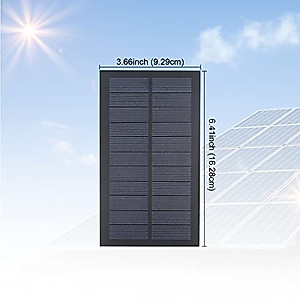Soshine 10pcs Small Solar Panels - 1.8w 5.5v Mini Solar Panels with High Performance Monocrystalline for Solar Light,Science Project
