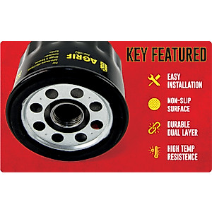 Agrif Replacement 2-Pack Oil Filter Fits For John Deere AM125424, Tecumseh 36563, Kawasaki 49065 7007, Pro Performance Lawn Mower Oil Filter