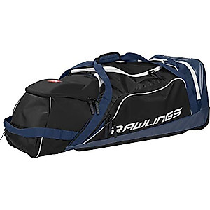 Rawlings | R1502 Wheeled Catcher's Bag | Baseball/Softball | Navy