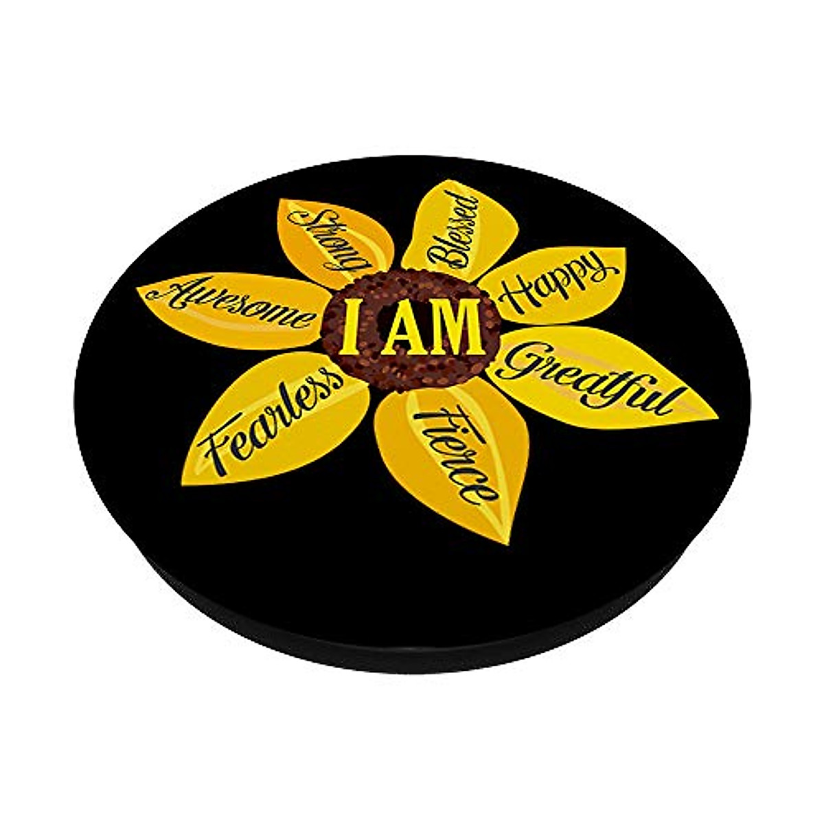 Inspirational Quote Apparel Inspirational Gifts Sunflower PopSockets PopGrip: Swappable Grip for Phones & Tablets