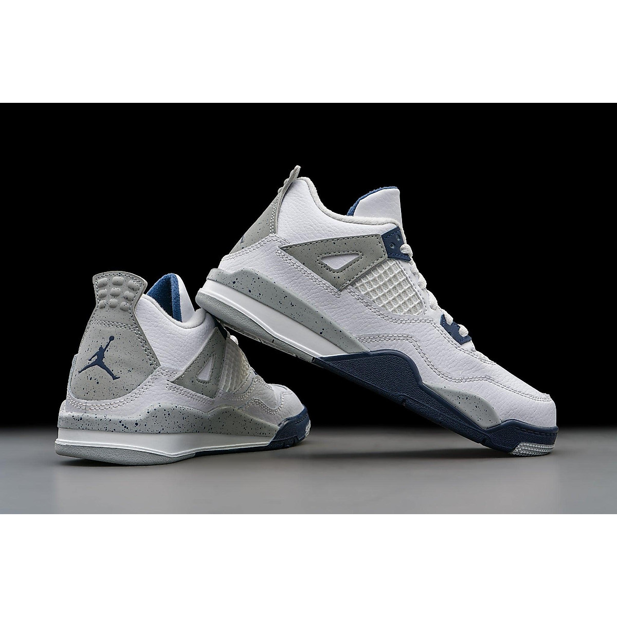 Jordan Preschool Air 4 Retro PS BQ7669 140 Midnight Navy - Size 11.5C