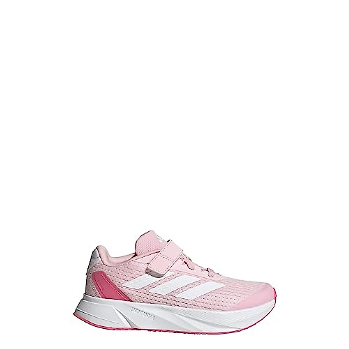 adidas Duramo SL Elastic Lace Sneaker, Clear Pink/White/Pink Fusion, 2 US Unisex Little Kid