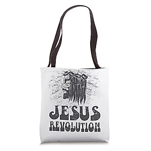 Jesus Revolution Christian Faith Based Jesus Christ Tote Bag