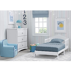Delta Children Homestead Toddler Bed - Greenguard Gold Certified, Bianca White