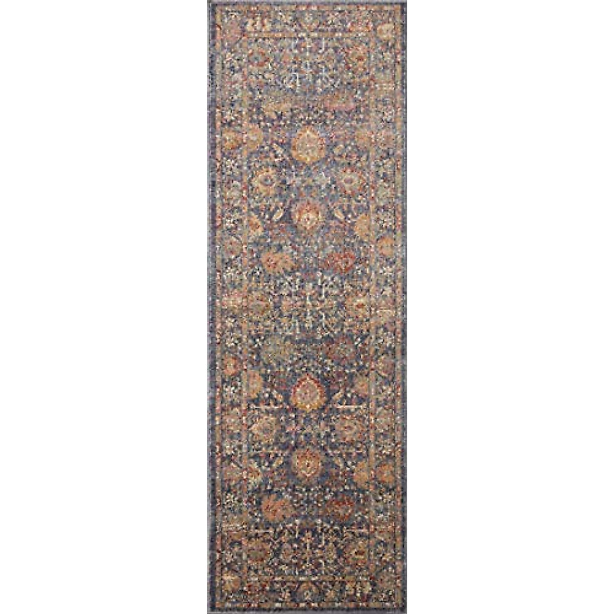 Loloi Giada Collection GIA-01 Grey / Multi, Traditional Area Rug, 5'-0" x 5'-0" Round