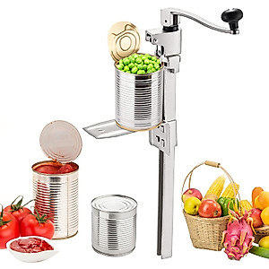 Commercial Can Opener Industrial Can Opener 13inch Heavy Duty Commercial Kitchen Restaurant Can Opener Table Bench Clamp Commercial Grade Manual Can Opener