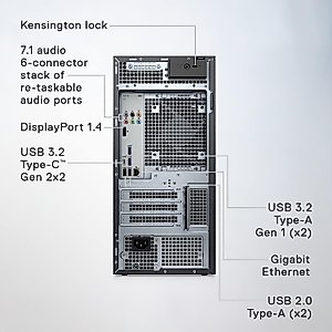Dell XPS 8960 Desktop Computer Tower 2023 | 13th Gen Intel Core i9-13900 24-Core CPU, 32GB DDR5 RAM, 4TB NVMe M.2 PCIe SSD, Intel UHD Graphics 770, Windows 11 Home