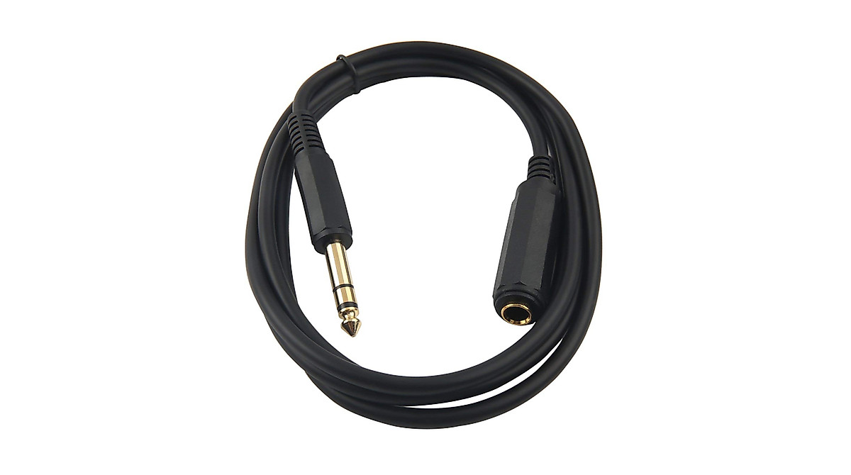 Devinal 6.35mm Stereo Plug Extension Cable - 6 Feet