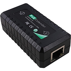 UHPPOTE 1-Port 10/100M PoE Extender IEEE802.3af for Ethernet Security Systems IP Camera