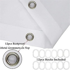 Nelbonls Mermaid Bathroom Sets with Shower Curtain and Rugs, Toilet Lid Cover, Bath Mat, Bathroom Decor Shower Curtians with Hooks, Waterproof Shower Curtain Set 70.9"x59.0"