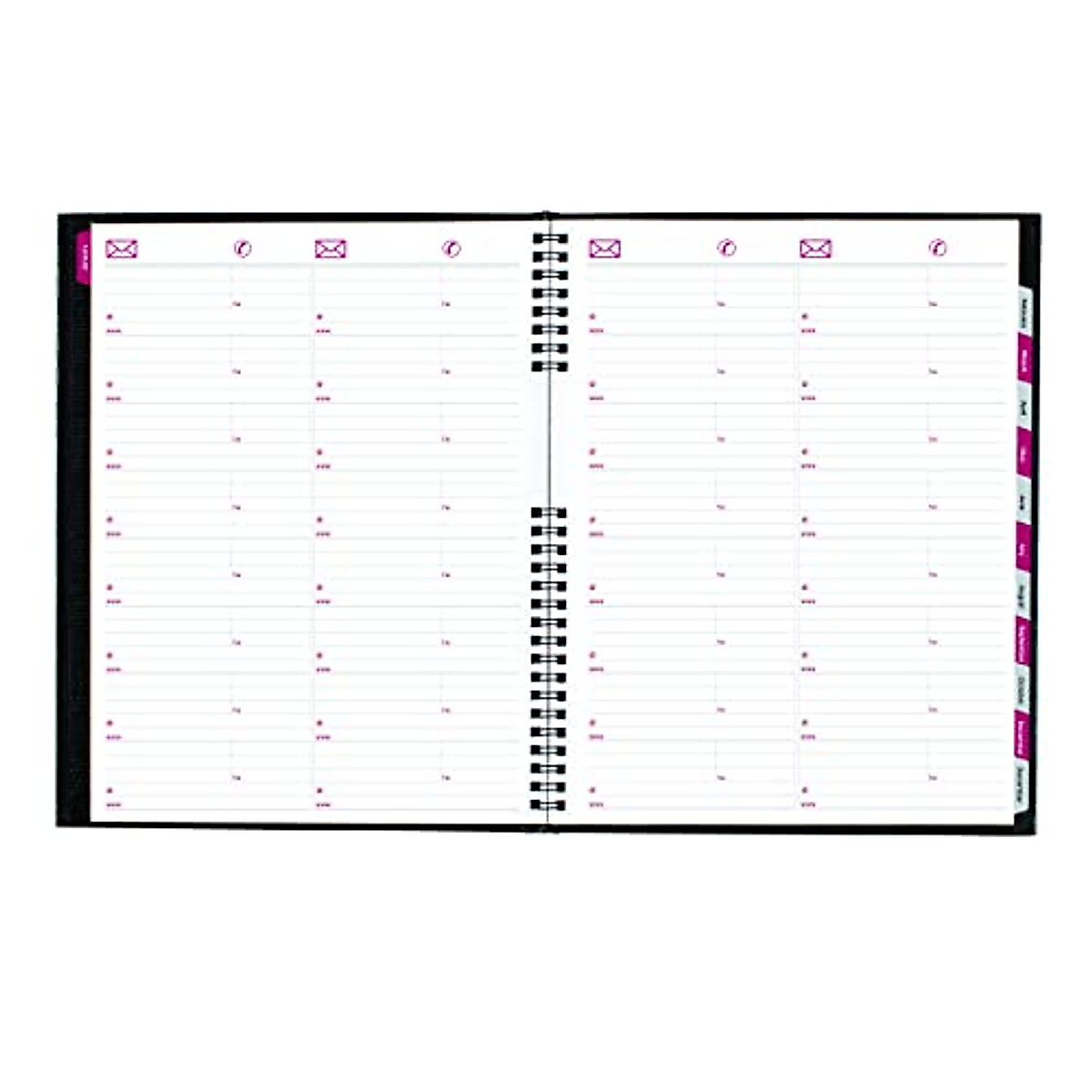 Brownline CoilPro 14-Month Ruled Monthly Planner, 11 x 8.5, Black Cover, 14-Month (Dec to Jan): 2022 to 2024
