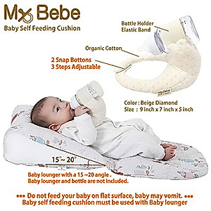 My Bebe Baby Self Feeding Cushion, Baby Self Feeding Pillow, Breast Feeding Pillow, Baby Feeding Bottle Holder