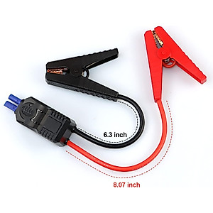 Portable Jumper Starter Clamps, 8AWG Automotive Emergency Jumper Cables for 12V Car Jump Starter