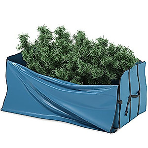 Hearth & Harbor Christmas Tree Storage Bag 9' – Waterproof Christmas Tree Storage Box Made of 600d Oxford Material – Christmas Tree Bag With Handles & Special Wide Opening, Blue