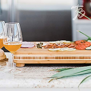 Totally Bamboo Bamboo Big Easy Chopping Block, 19" x 13.5"