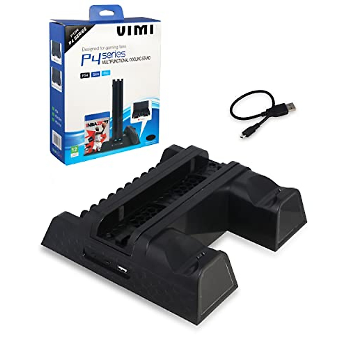 Vimi Base Cooler Ps4 Normal Pro Slim Charging Controls