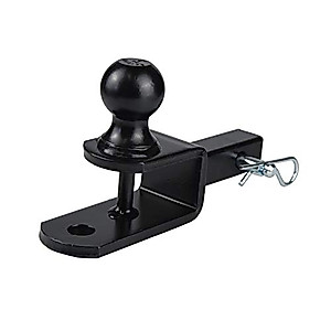 TOPTOW ATV/UTV Trailer Hitch Towing Ball Mounts , 2-Inch Ball, Clevis Pin , Fits 1 1/4-Inch Receiver