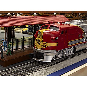 Lionel Santa Fe Super Chief LionChief Set with Bluetooth Capability, Electric O Gauge Model Train Set with Remote