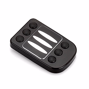 Happy-Motor For Harley Aluminum Cnc Cut Brake Pedal Cover Street Road Electra Glide Flhx Flhr Fltr Flht Softail Fl Fit Fat Boy Dyna Deluxe Flstn