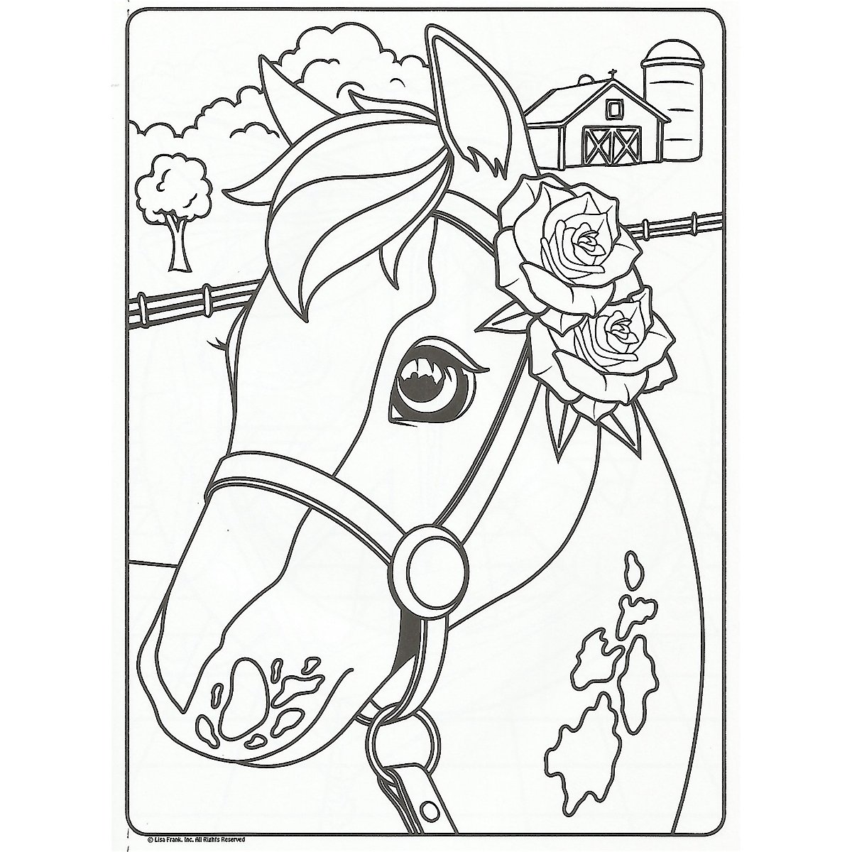 Lisa Frank Color and Trace Book with Stand-up Characters