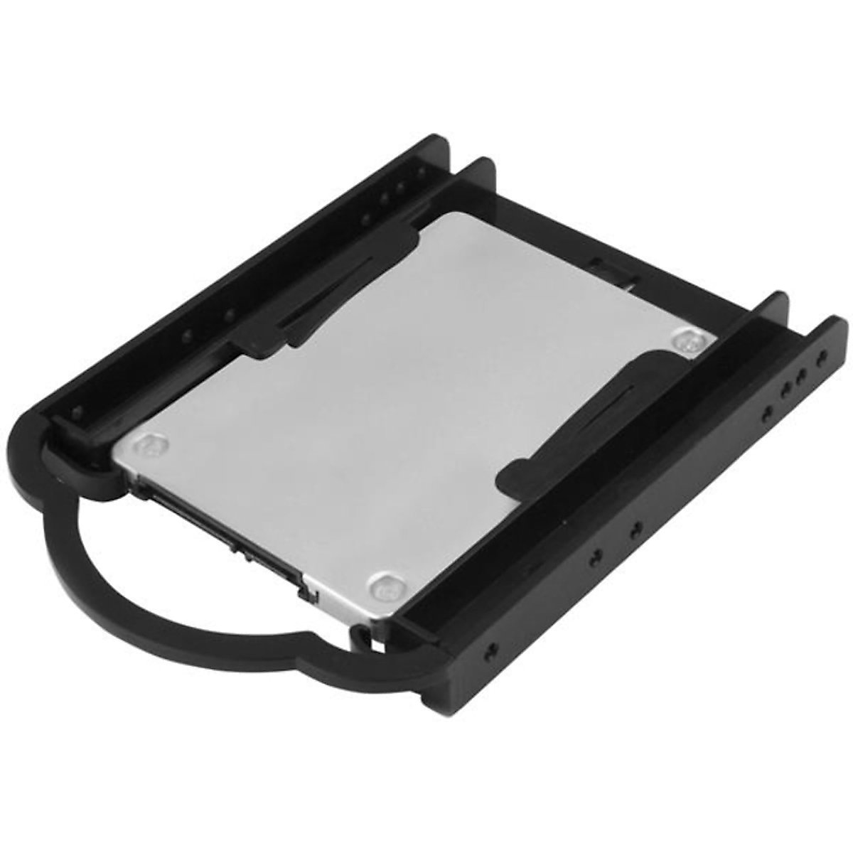 StarTech.com 2.5 SSD/HDD Mounting Bracket for 3.5 Drive Bay - 5 Pack - Tool-Less - Hard Drive Mounting Kit (BRACKET125PTP),Black