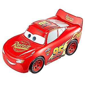 Disney Cars Toys Track Talkers Lightning McQueen, 5.5-in, Authentic Favorite Movie Character Talking & Sound Effects Vehicles, Fun Gift for Kids Aged 3 Years and Older