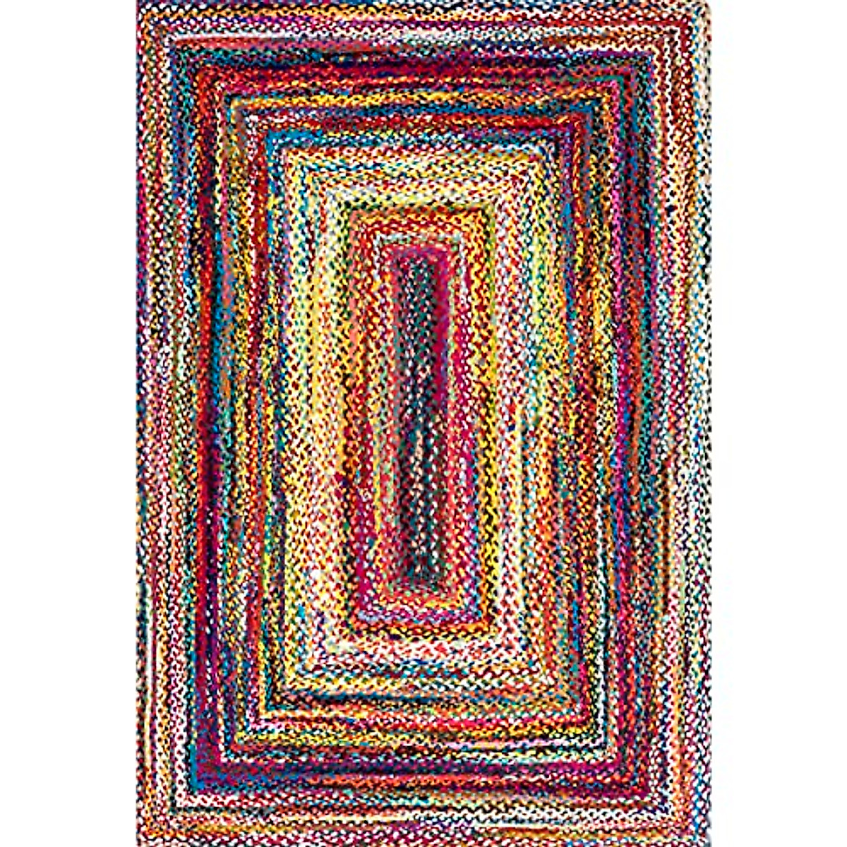 nuLOOM Tammara Bohemian Hand Braided Area Rug, 2' x 3', Multi